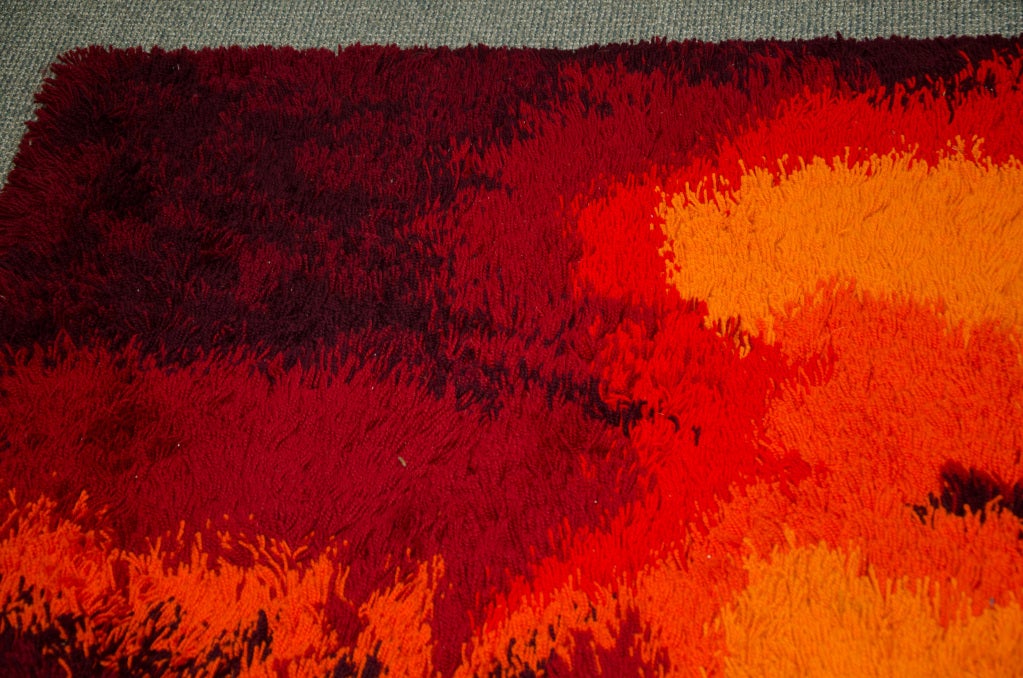 Vintage Shag Rya Rug/ Ege Rya Sweden at 1stDibs | vintage rya rugs, rya ...