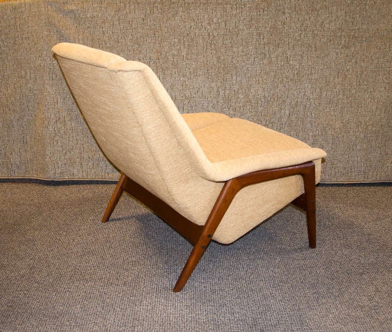 Teak Frame Lounge Chair by Folke Ohlsson for Dux at 1stDibs
