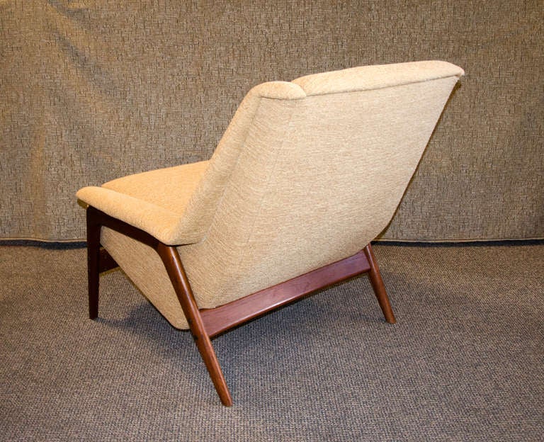 Teak Frame Lounge Chair by Folke Ohlsson for Dux at 1stDibs