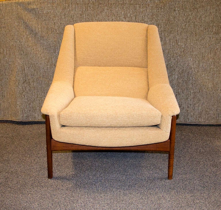 Teak Frame Lounge Chair by Folke Ohlsson for Dux at 1stDibs