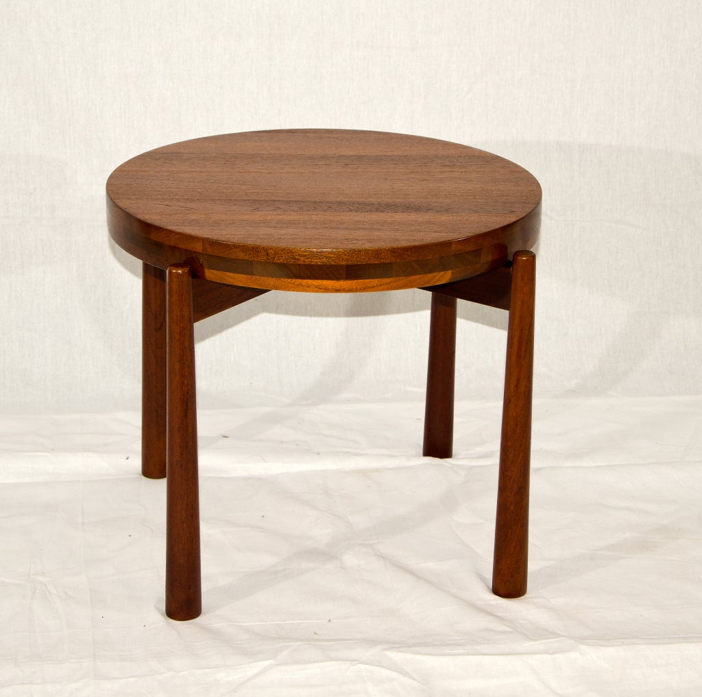 Small Danish Round Table - Jens Quistgaard for Nissen at 1stDibs