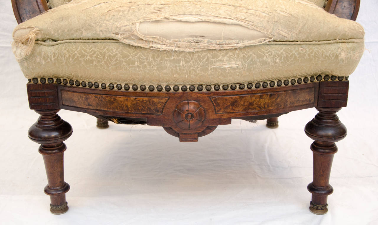 American Walnut Victorian Parlor Chair at 1stDibs | victorian parlor ...