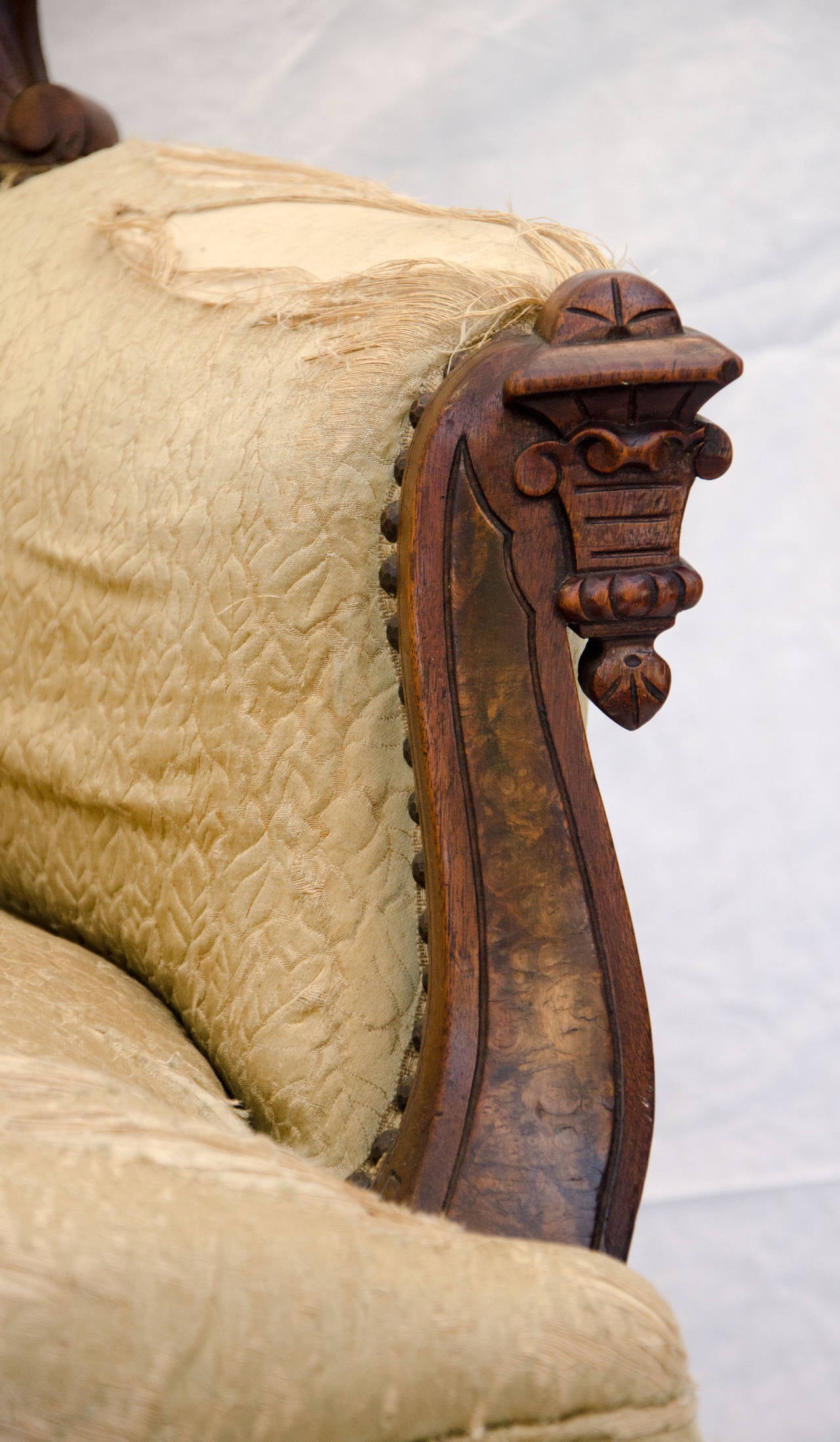 American Walnut Victorian Parlor Chair at 1stDibs | victorian parlor ...