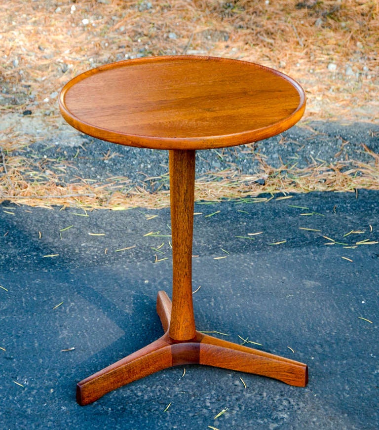 Mid Century Small Teak End Table - Hans Andersen at 1stDibs