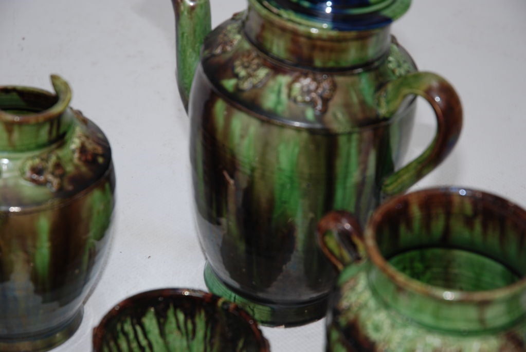 Mexican ceramic tea set For Sale at 1stDibs