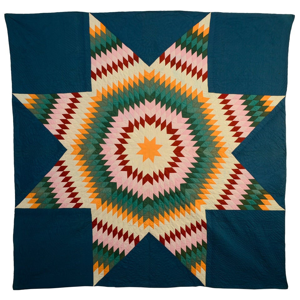 Lone Star Quilt at 1stDibs