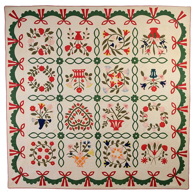 Pennsylvania Album Quilt at 1stDibs