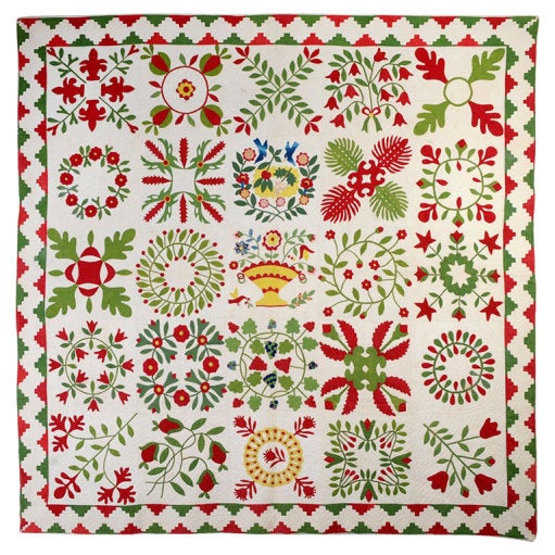 Baltimore Album Quilt at 1stdibs