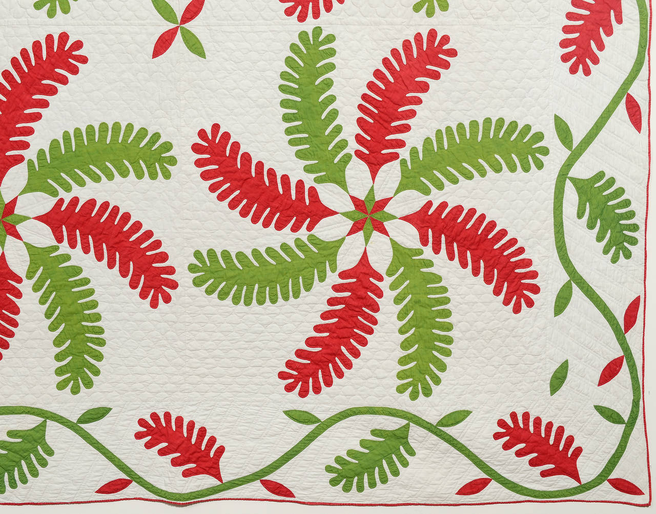 Princess Feather Quilt at 1stDibs