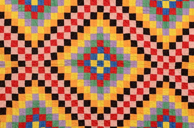 Philadelphia Pavement Postage Stamp Quilt at 1stDibs