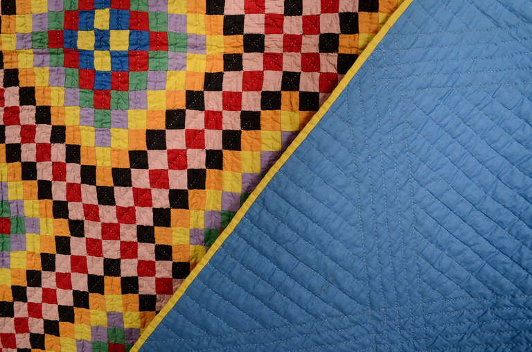 Philadelphia Pavement Postage Stamp Quilt at 1stDibs