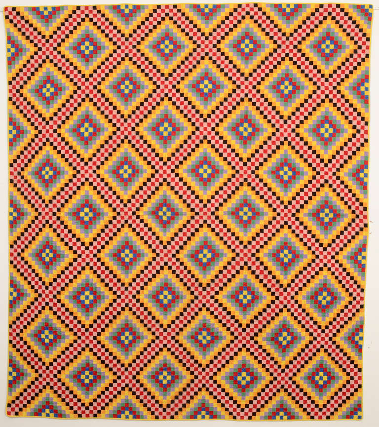 Philadelphia Pavement Postage Stamp Quilt at 1stDibs