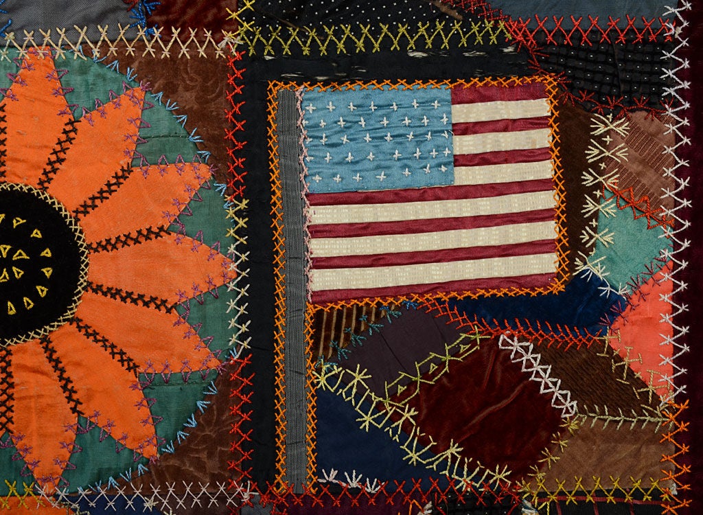 Velvet Sampler / Crazy Quilt at 1stDibs | velvet crazy quilt
