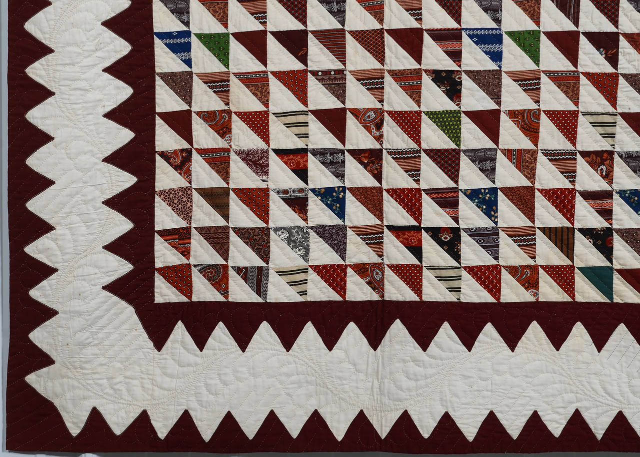 Thousand Pyramids Quilt at 1stDibs