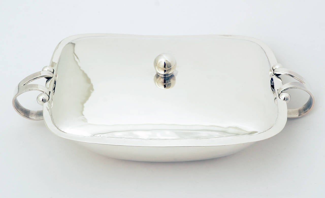 William Spratling Sterling Silver Covered Serving Dish at 1stDibs