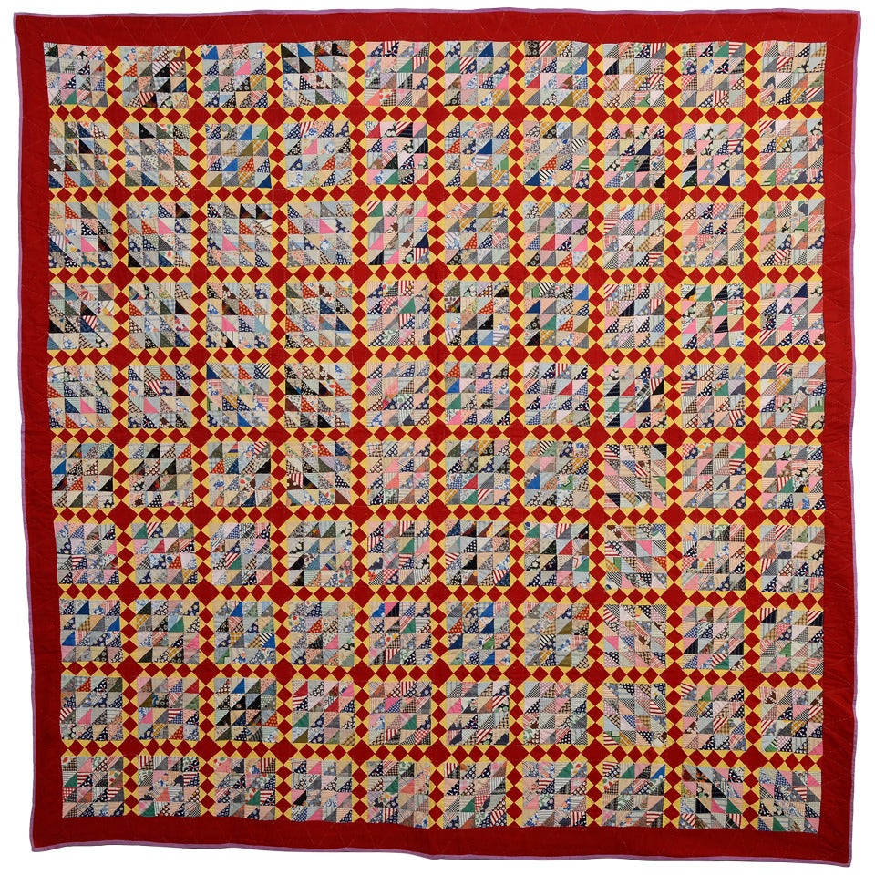 Thousand Pyramids Quilt at 1stDibs