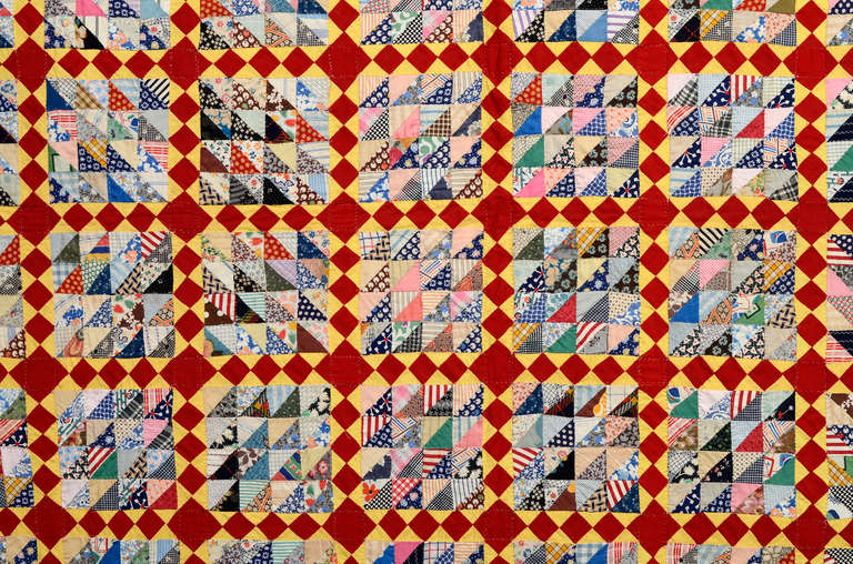 Thousand Pyramids Quilt at 1stDibs