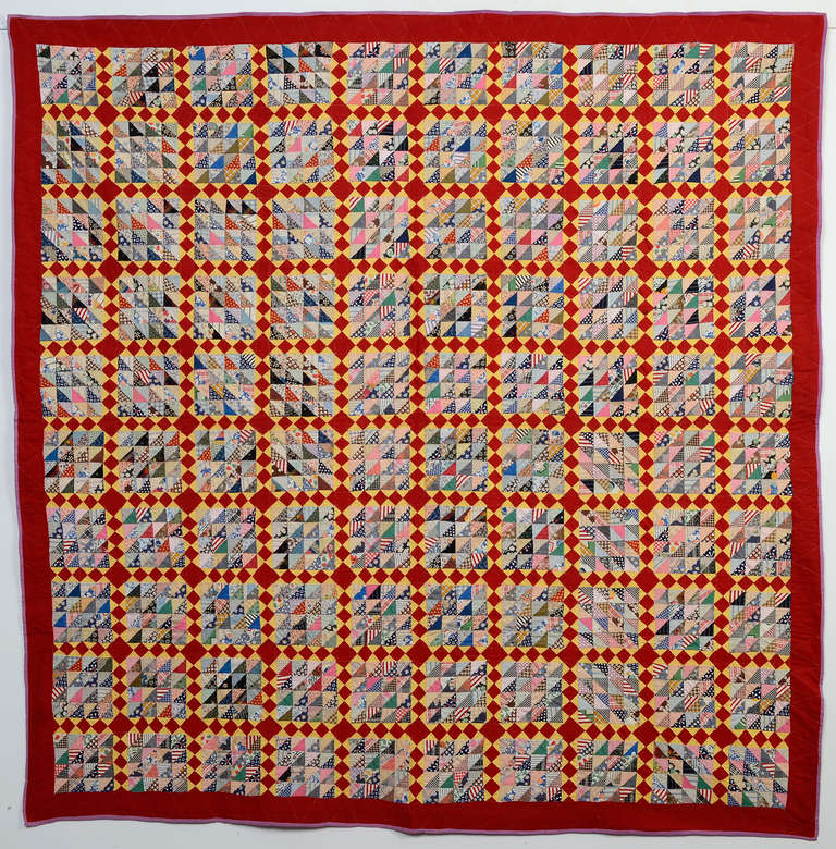 Thousand Pyramids Quilt at 1stDibs