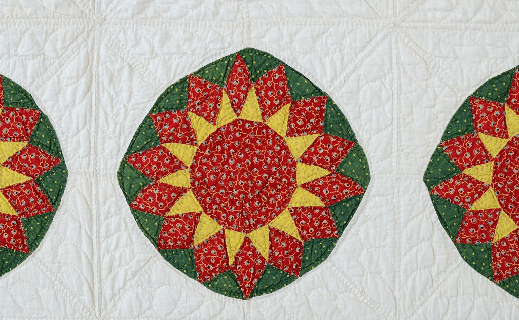 Rising Suns Quilt at 1stDibs