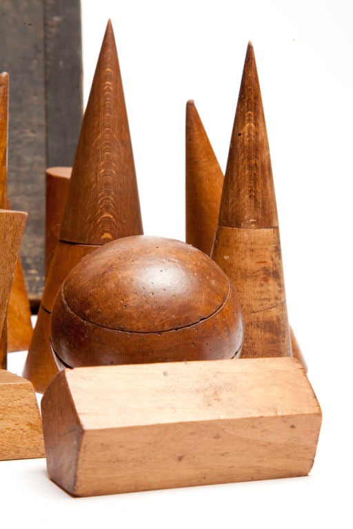 Wooden Box With Inside 51 Solid Wood Geometric Models For Teachi at 1stDibs