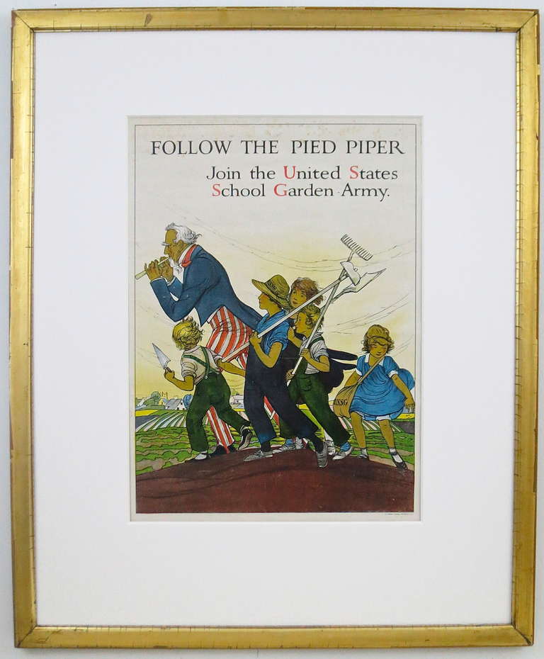 Uncle Sam's Garden Army Poster at 1stDibs