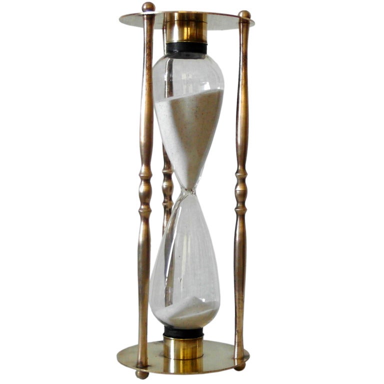 Brass Hour Glass at 1stDibs