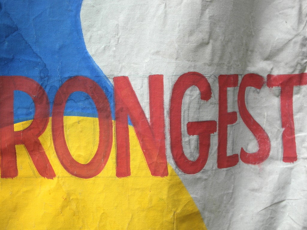 Strong Man, Circus Side-Show Banner at 1stDibs