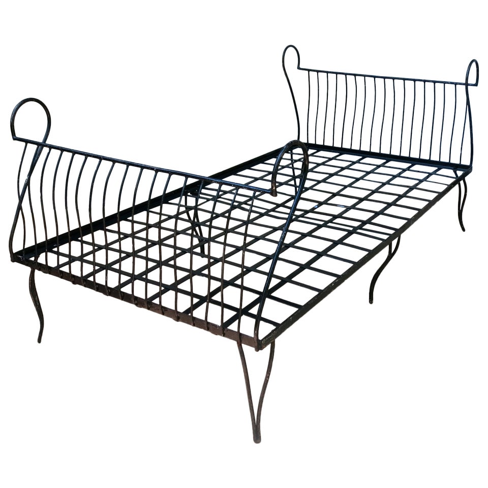 Wrought Iron Day Bed at 1stDibs