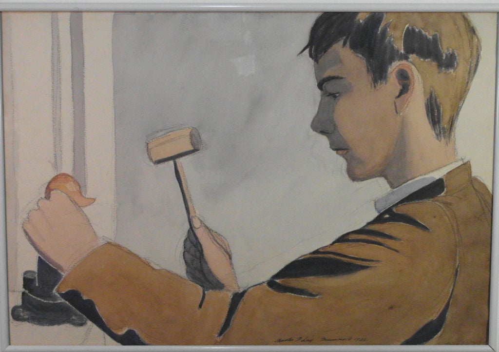 Charles Downing Lay Watercolor For Sale at 1stDibs