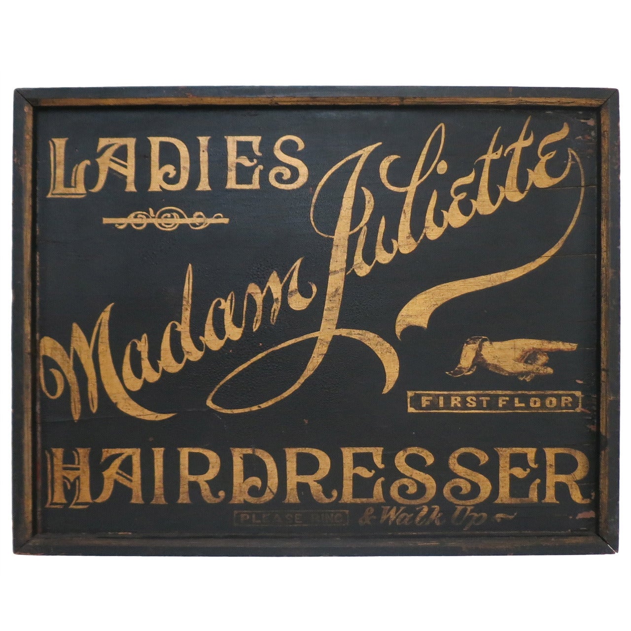 Victorian Hairdresser Sign at 1stDibs
