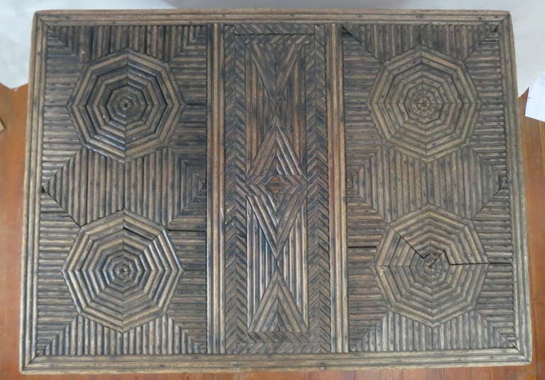 Adirondack Twig Mosaic Side Table at 1stDibs