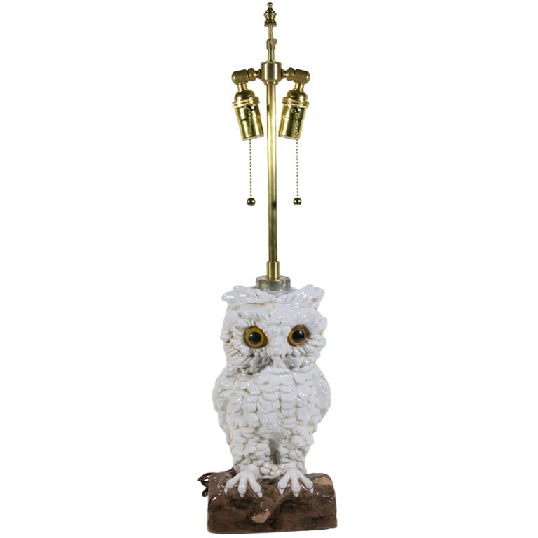 Owl Lamp at 1stDibs