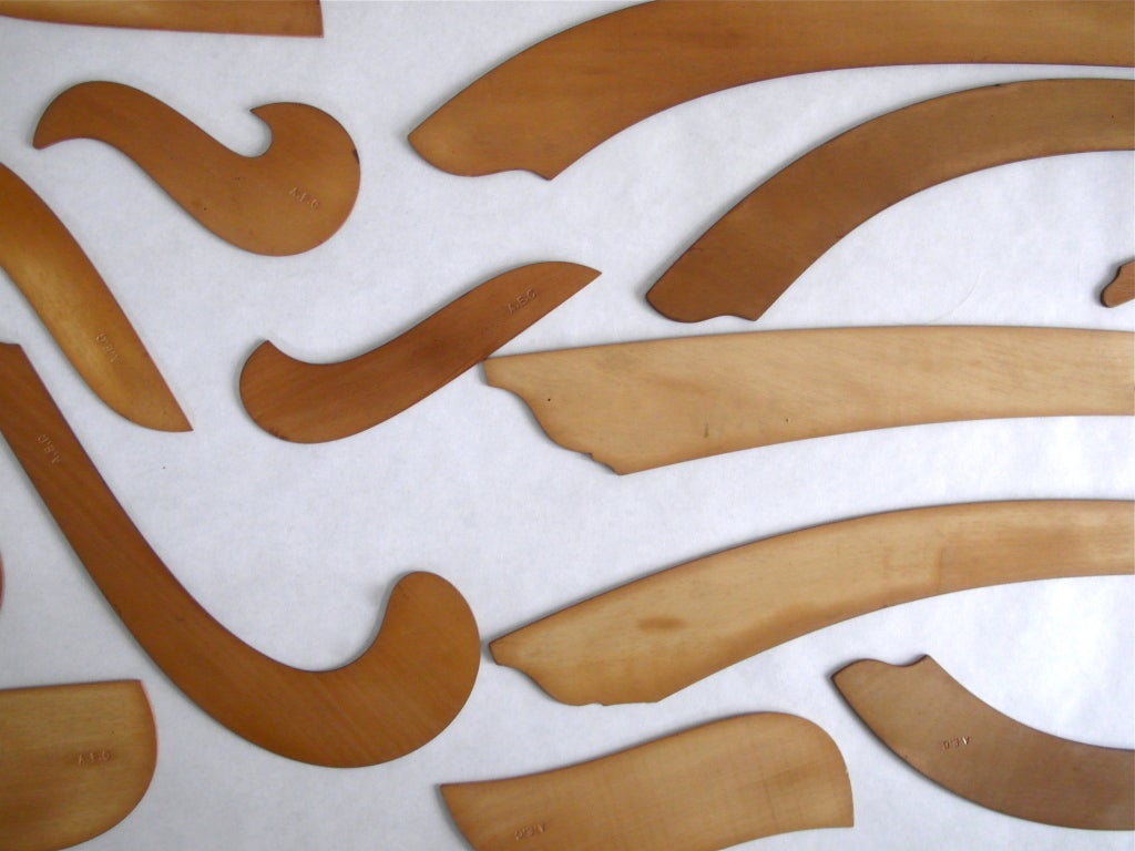 Architect's Drawing Curves at 1stDibs