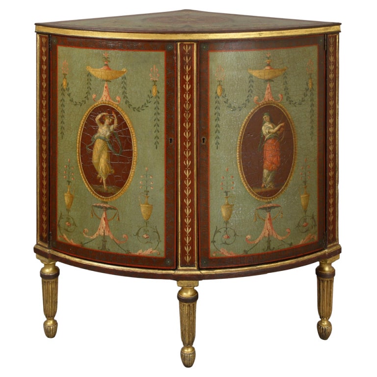 Clay Corner Cabinet at 1stDibs