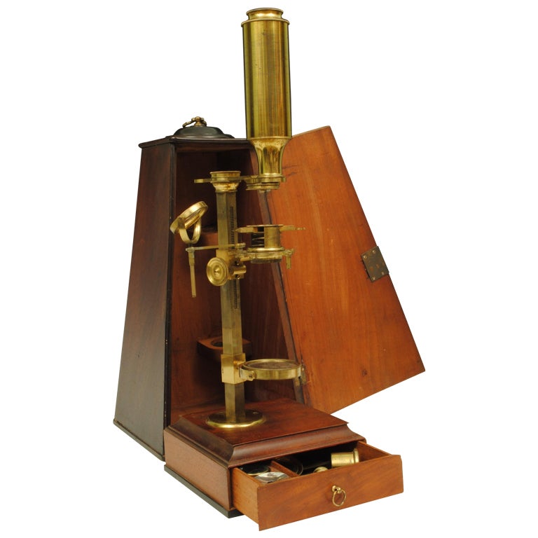 Jones Improved Brass Microscope at 1stDibs