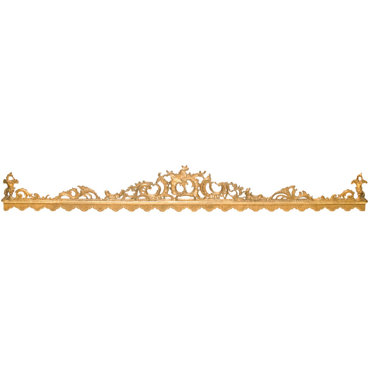 Italian Gilded Wooden Valance, 19th Century at 1stdibs