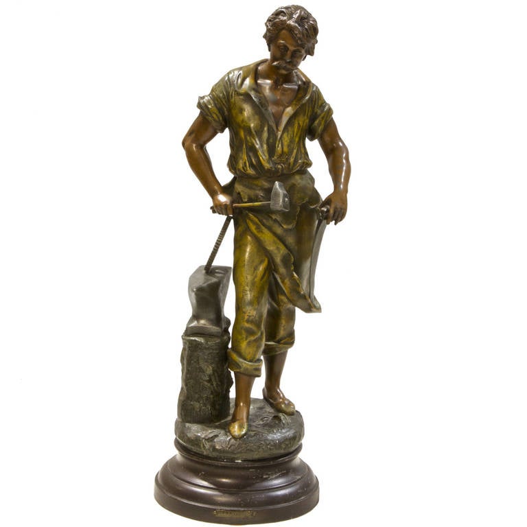 Statue of a Blacksmith at 1stDibs