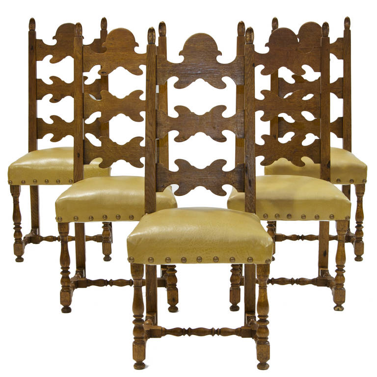 Spanish Ladder Back Dining Chairs 19th c. at 1stDibs | spanish ladder ...