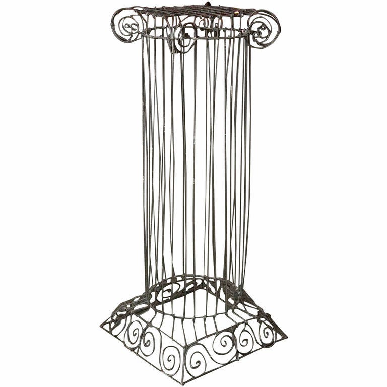 Classic Ionic Form Wire Column at 1stDibs