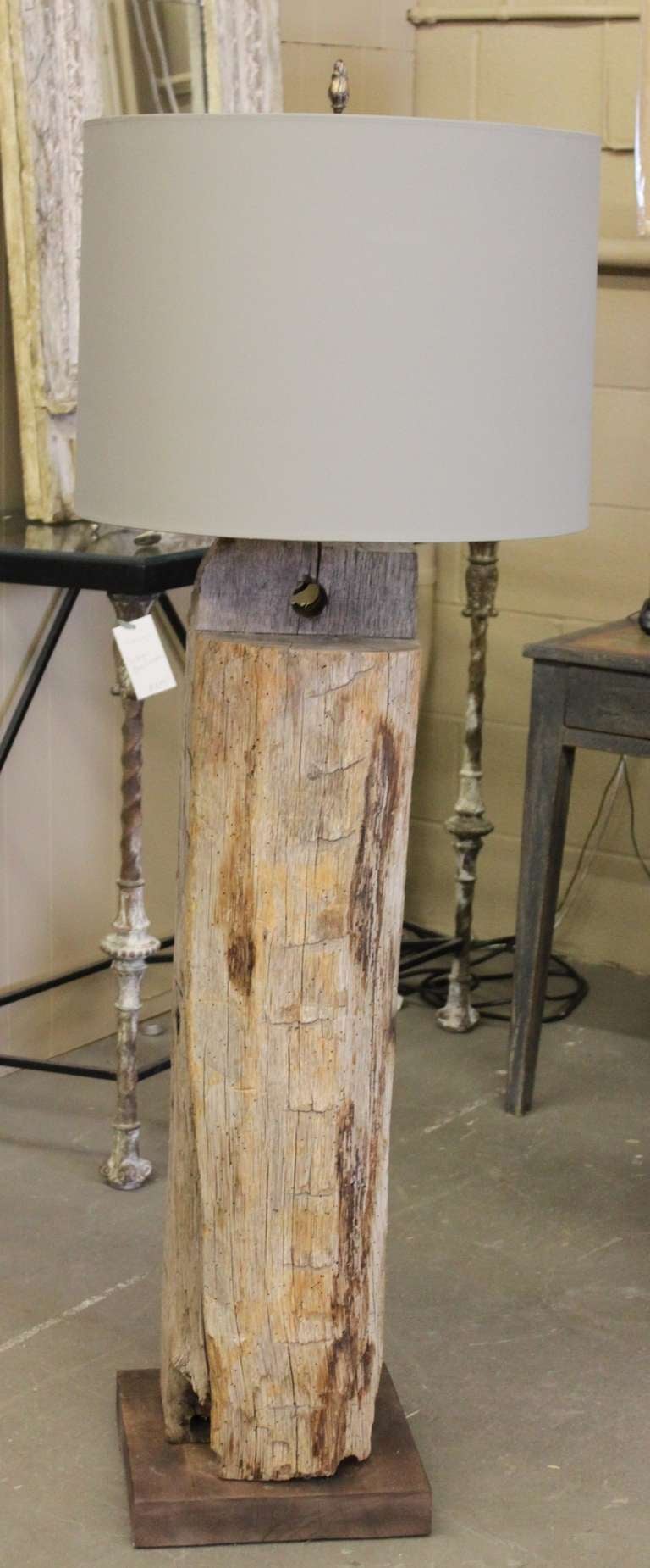 18th c Architectural Beam Repurposed as Standing Lamp For Sale at 1stDibs