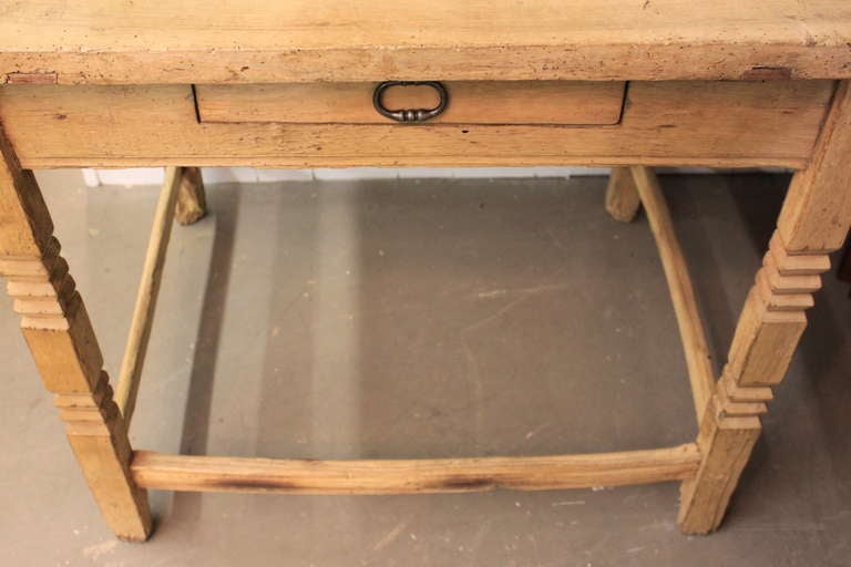 19thc Chinese Pine Side Work Table For Sale at 1stDibs