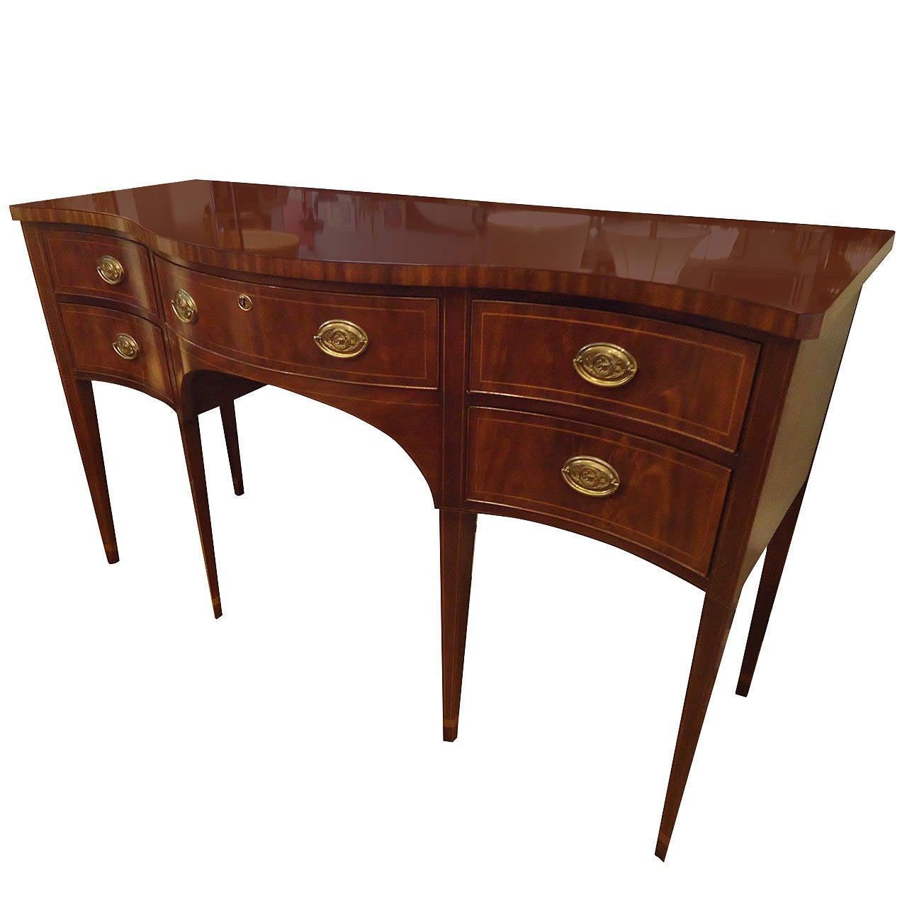 Elegant Baker Charleston Made Sideboard Server at 1stDibs