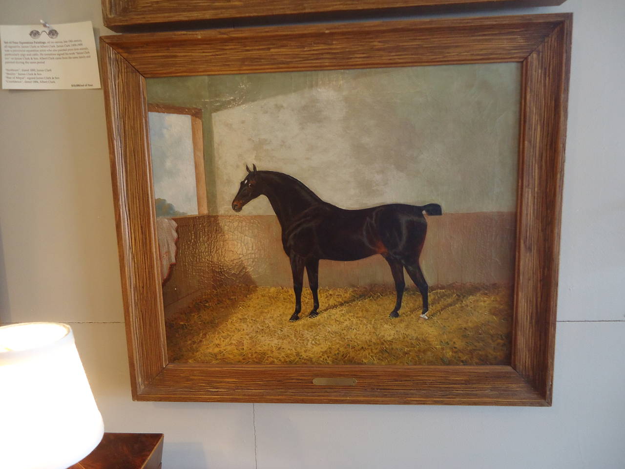 Set of Four Fine Equestrian Portraits by James Clark at 1stDibs