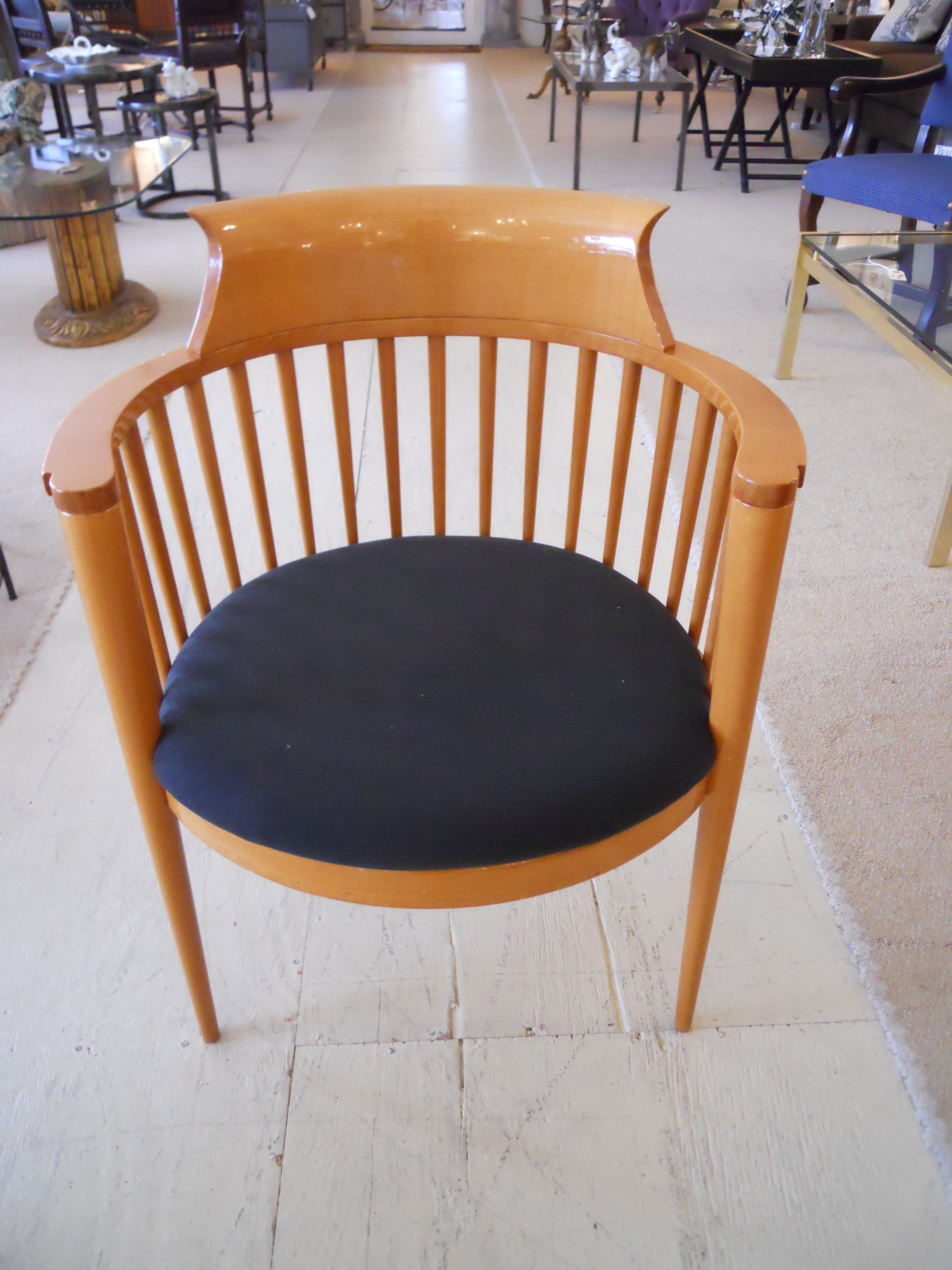 Four Vintage Modern Italian Dining Chairs at 1stDibs