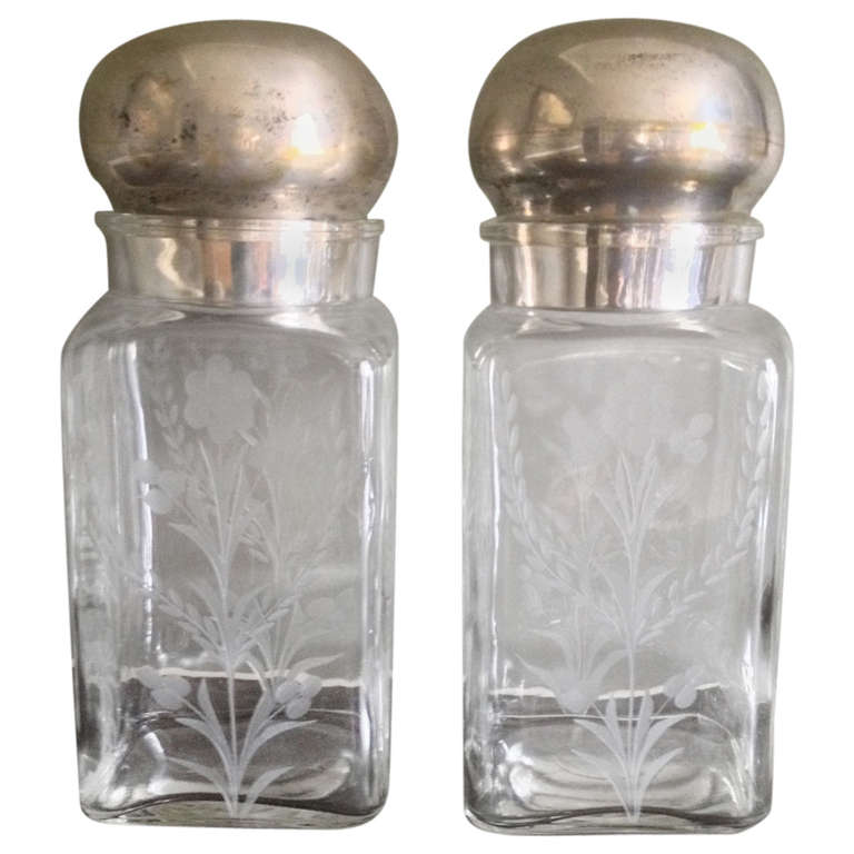 Pair of Large Vintage Apothecary Jars at 1stDibs