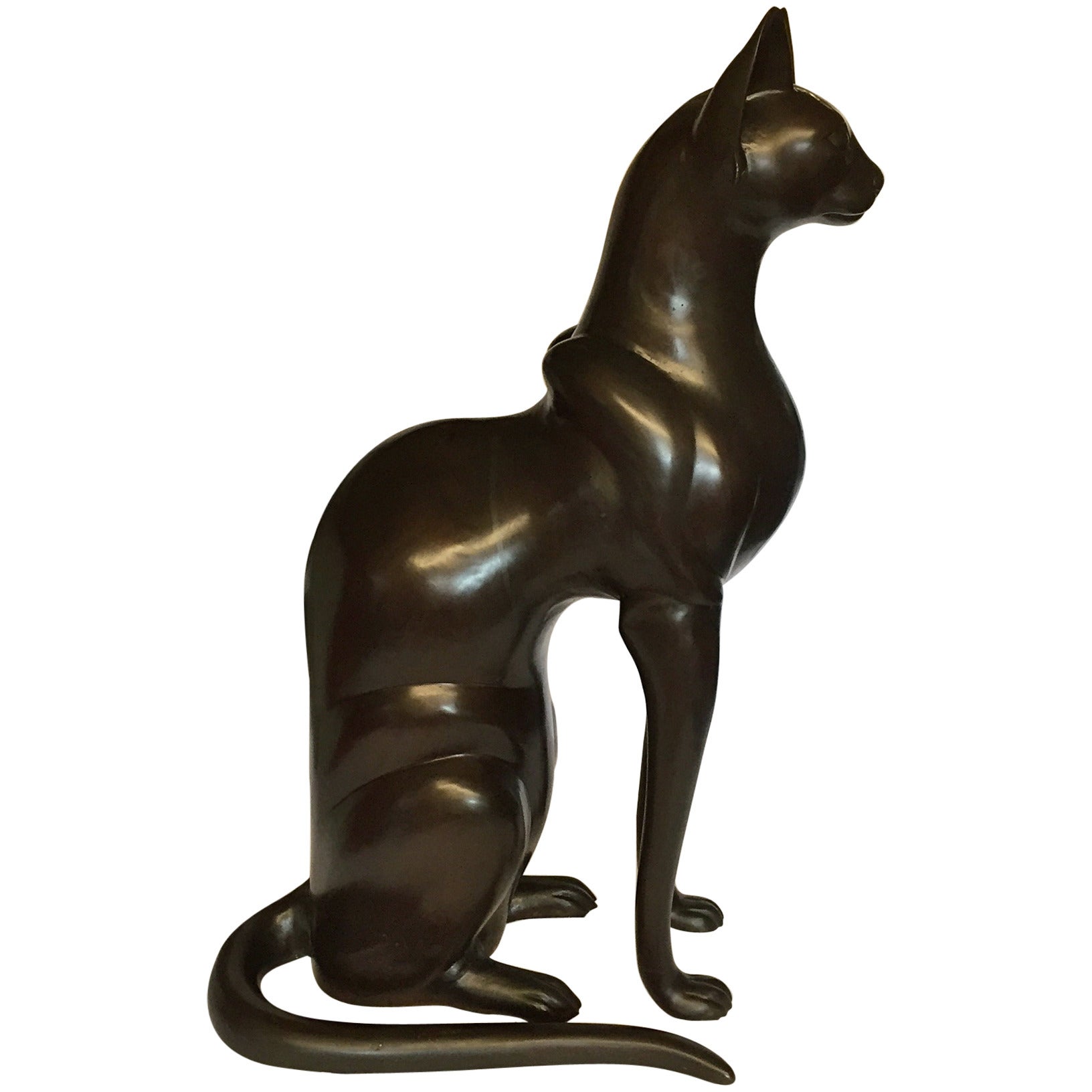 Bronze Cat Sculptures - 28 For Sale on 1stDibs