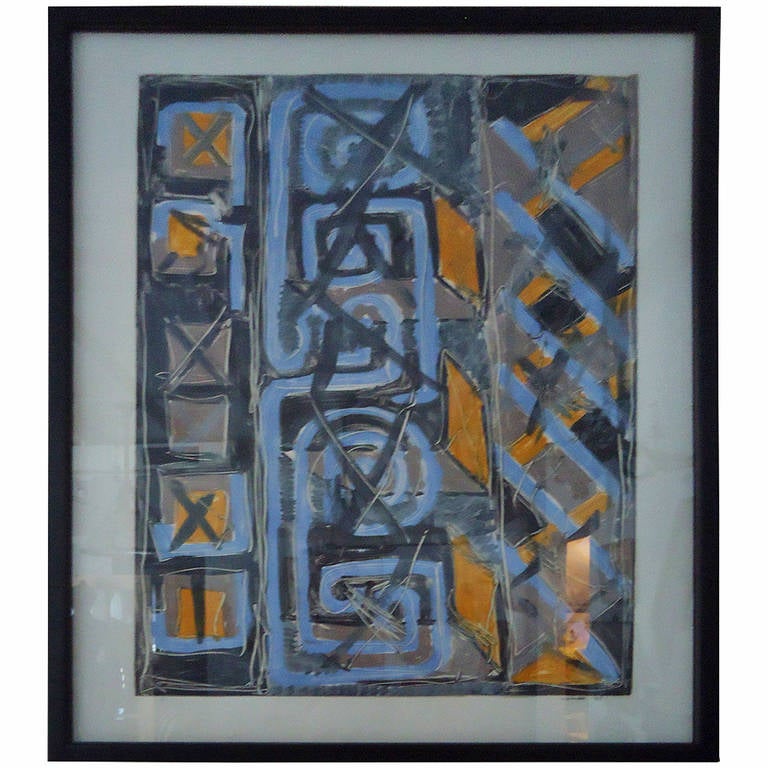 Set of Four Modern Abstract Works of Art at 1stDibs