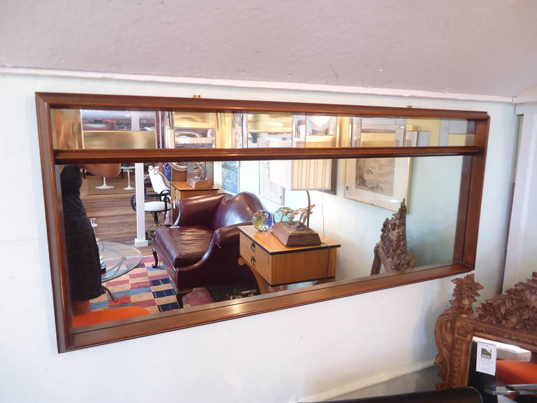 Cool Mid-Century Modern Long Horizontal Mirror at 1stDibs | large ...