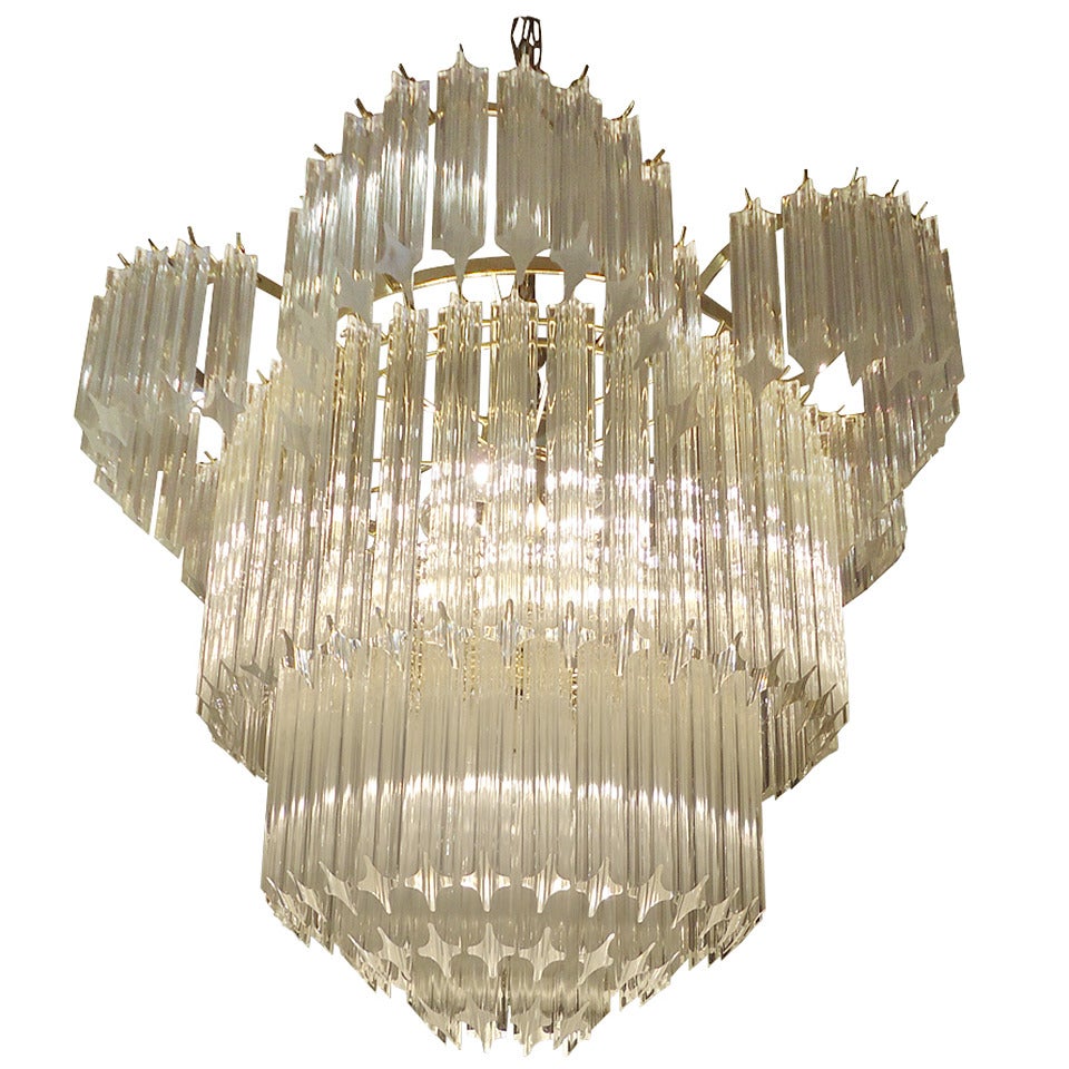 Monumental Lucite Multi Tier Chandelier at 1stDibs