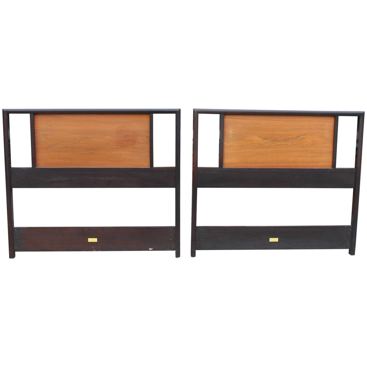 Pair of Dunbar Twin Two-Tone Headboards at 1stDibs